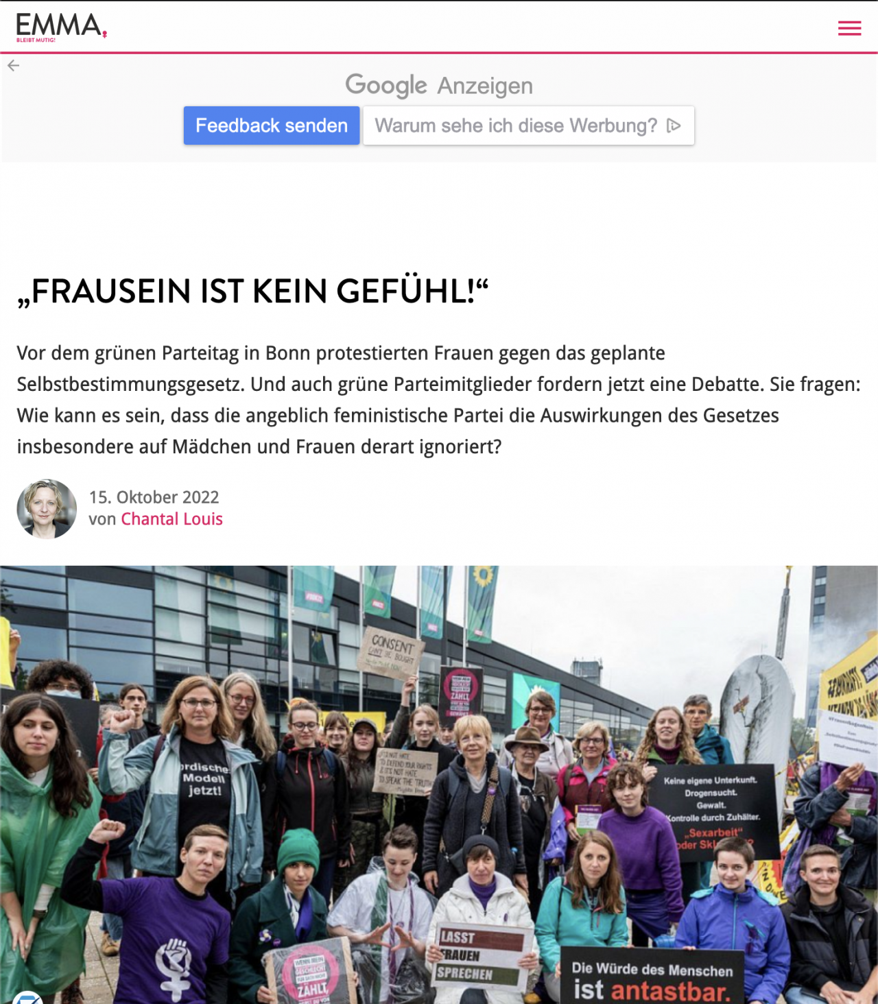 Initiative "Lasst Frauen Sprechen!" - Feministische Aktionsgruppe